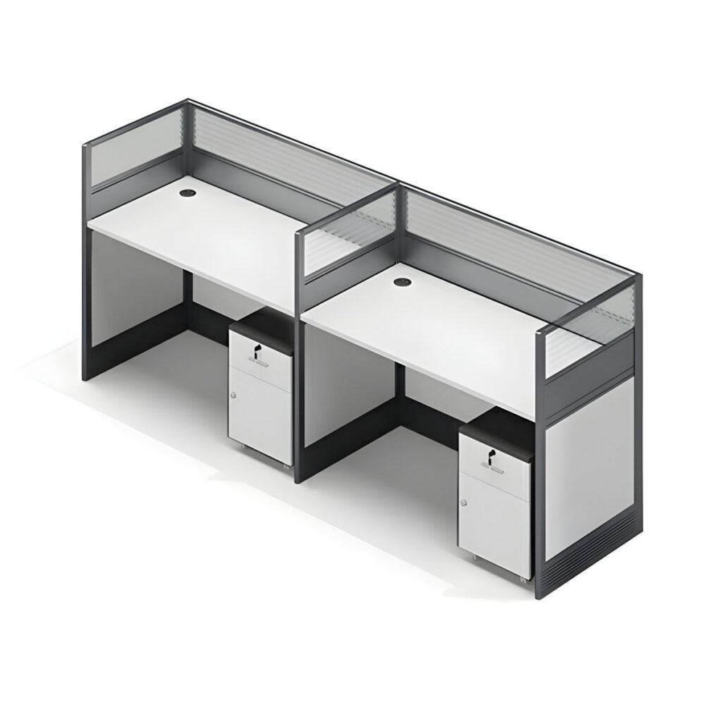 2-Seater Straight Office Workstation - Kenya Mart -Furniture Shop in Kenya