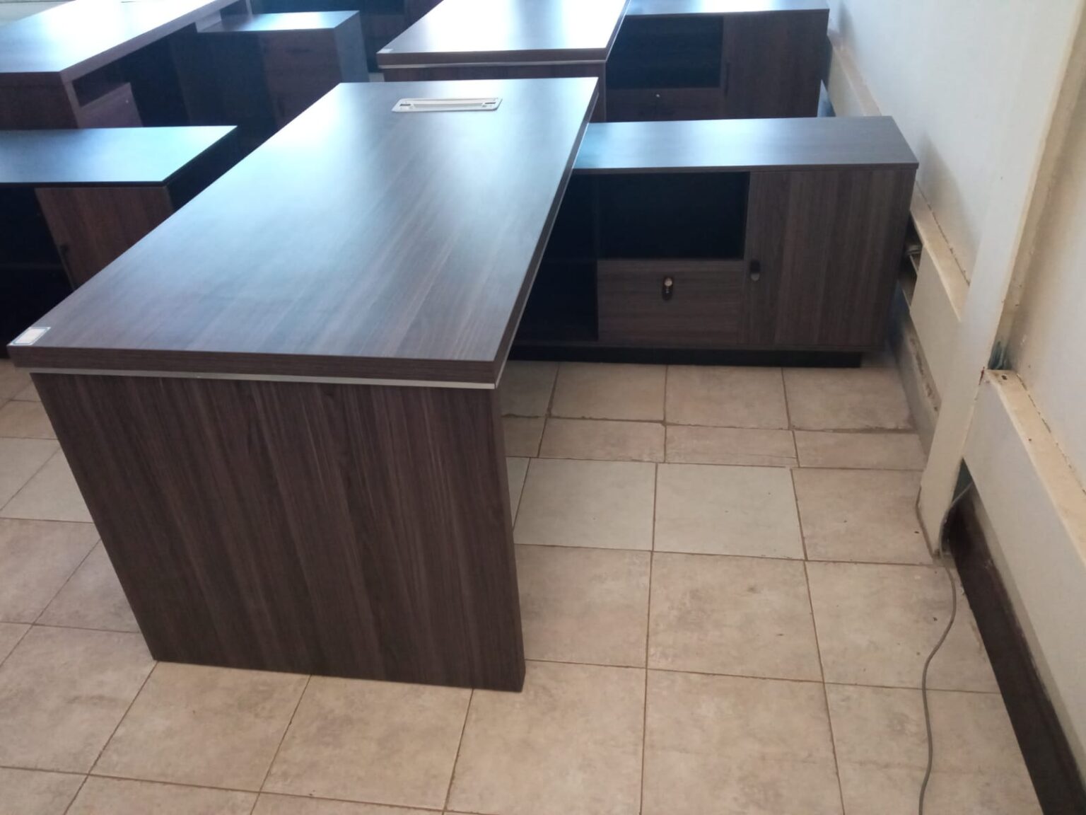 1.8 Meters L-shaped Boss Table - Kenya Mart -Furniture Shop in Kenya