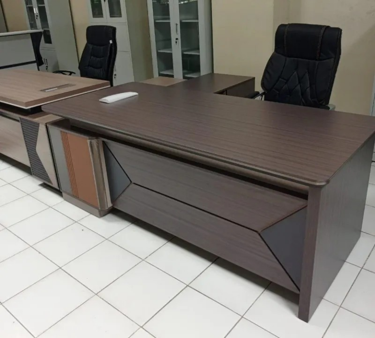 180cm Executive L-shaped Table - Kenya Mart -Furniture Shop in Kenya
