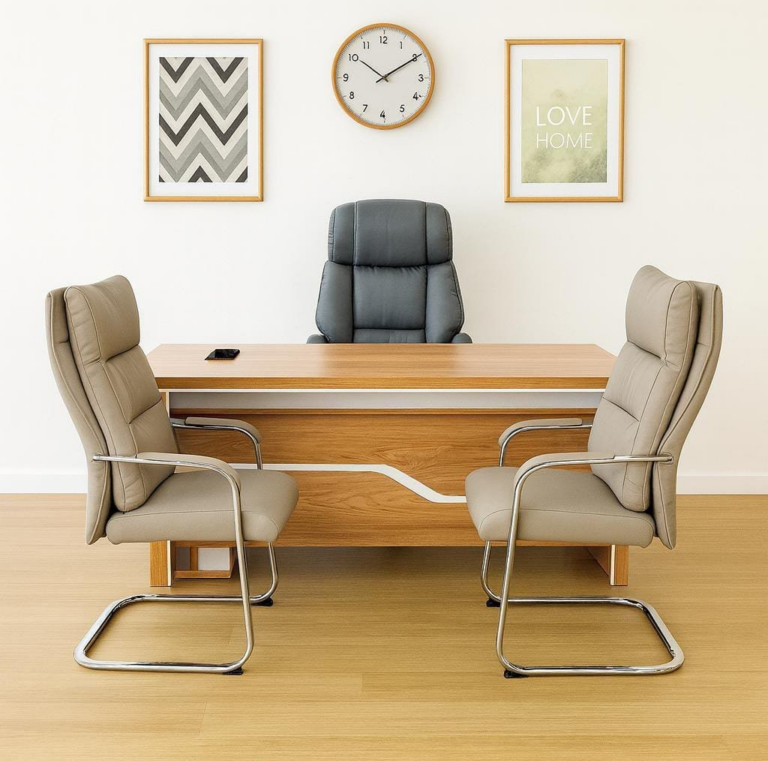 180cm Executive L-shaped Table - Kenya Mart -Furniture Shop in Kenya