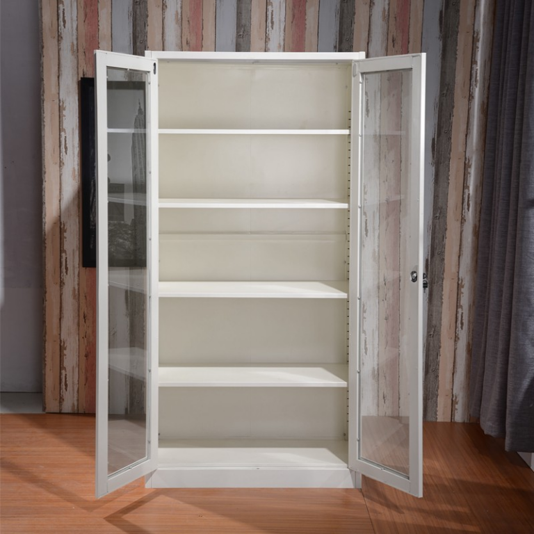 2-Door Full Glass Storage Cabinet - Kenya Mart -Furniture Shop in Kenya
