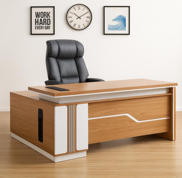 180cm Executive L-shaped Table - Kenya Mart -Furniture Shop in Kenya