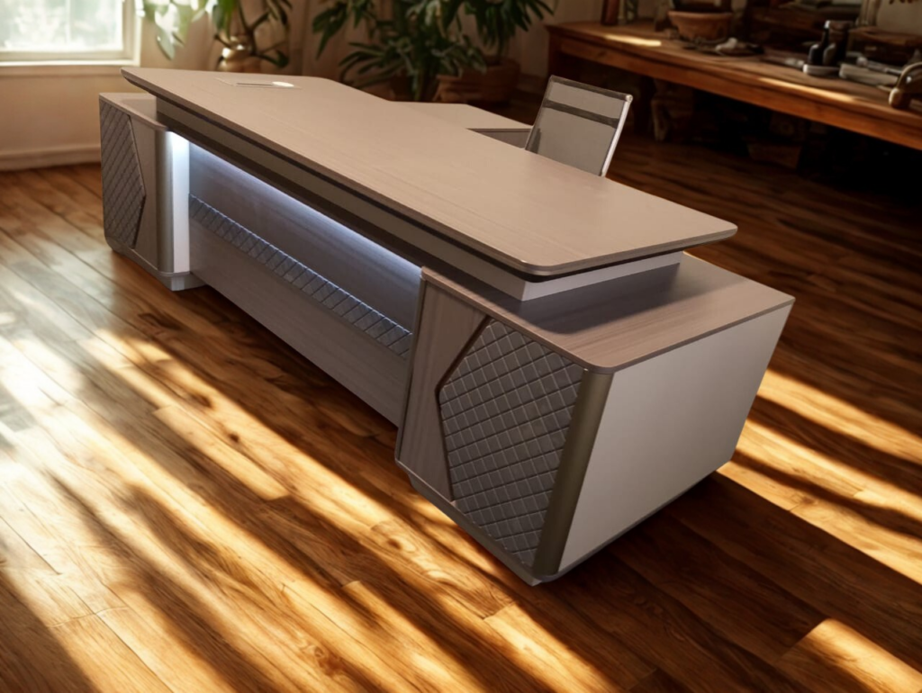 2.4 Meters Executive L-shaped Table - Kenya Mart -Furniture Shop in Kenya